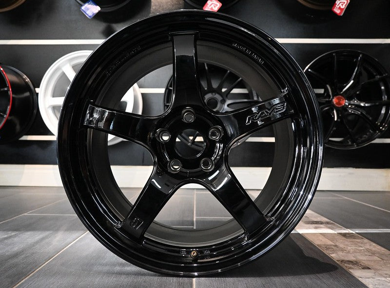 RAYS Gram Lights 57CR Glossy Black 18x8.5/9.5 – Wheels Collection Ltd.