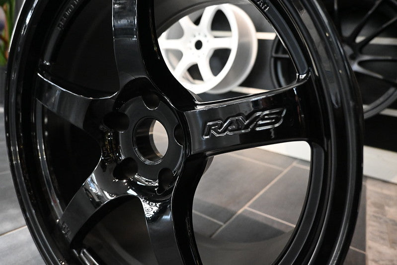 RAYS Gram Lights 57CR Glossy Black 18x8.5/9.5 – Wheels Collection Ltd.