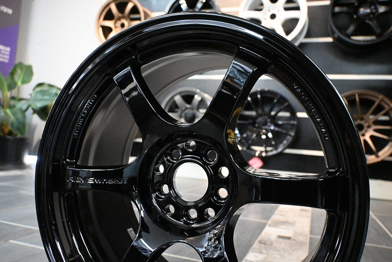 RAYS Gram Lights 57DR Glossy Black 17x9 86/BRZ/FRS – Wheels Collection Ltd.