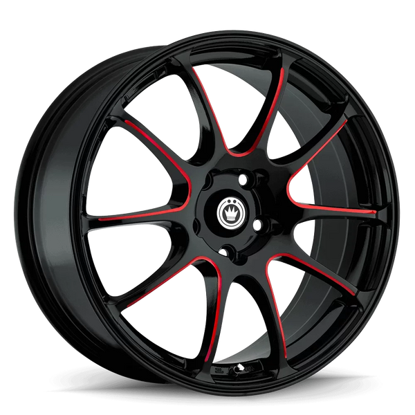 Konig Illusion Gloss Black / Red Tinted Clearcoat – Wheels Collection Ltd.