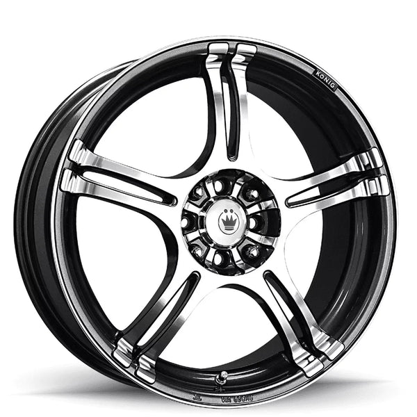 Konig Incident Graphite / Machined Face – Wheels Collection Ltd.