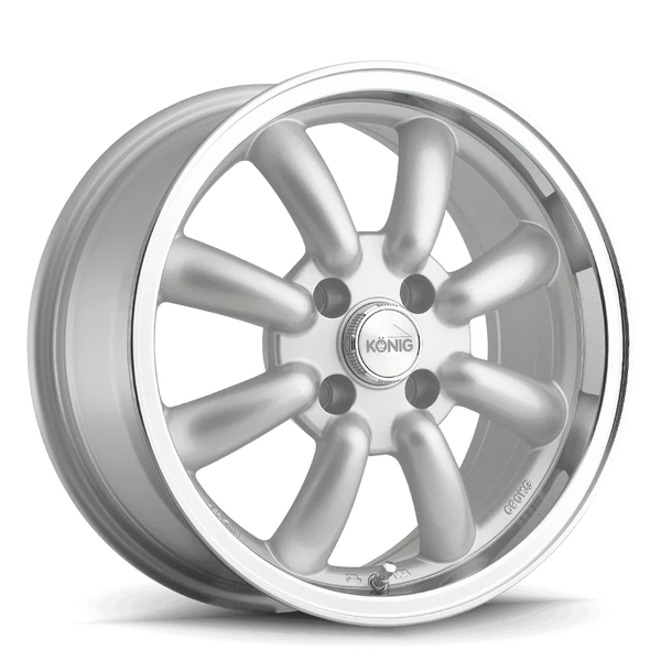 Konig Rewind Silver / Machined Lip – Wheels Collection Ltd.