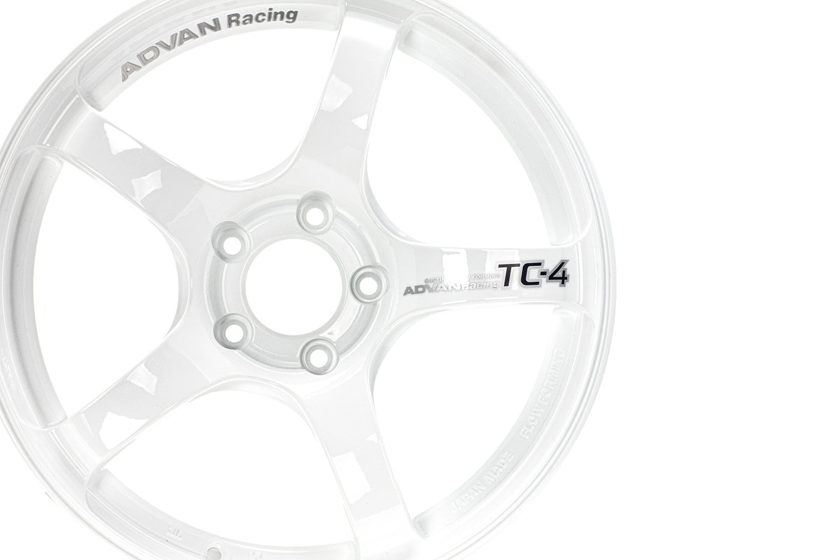 Advan Racing TC4 Racing White Metallic & Ring – Wheels Collection Ltd.